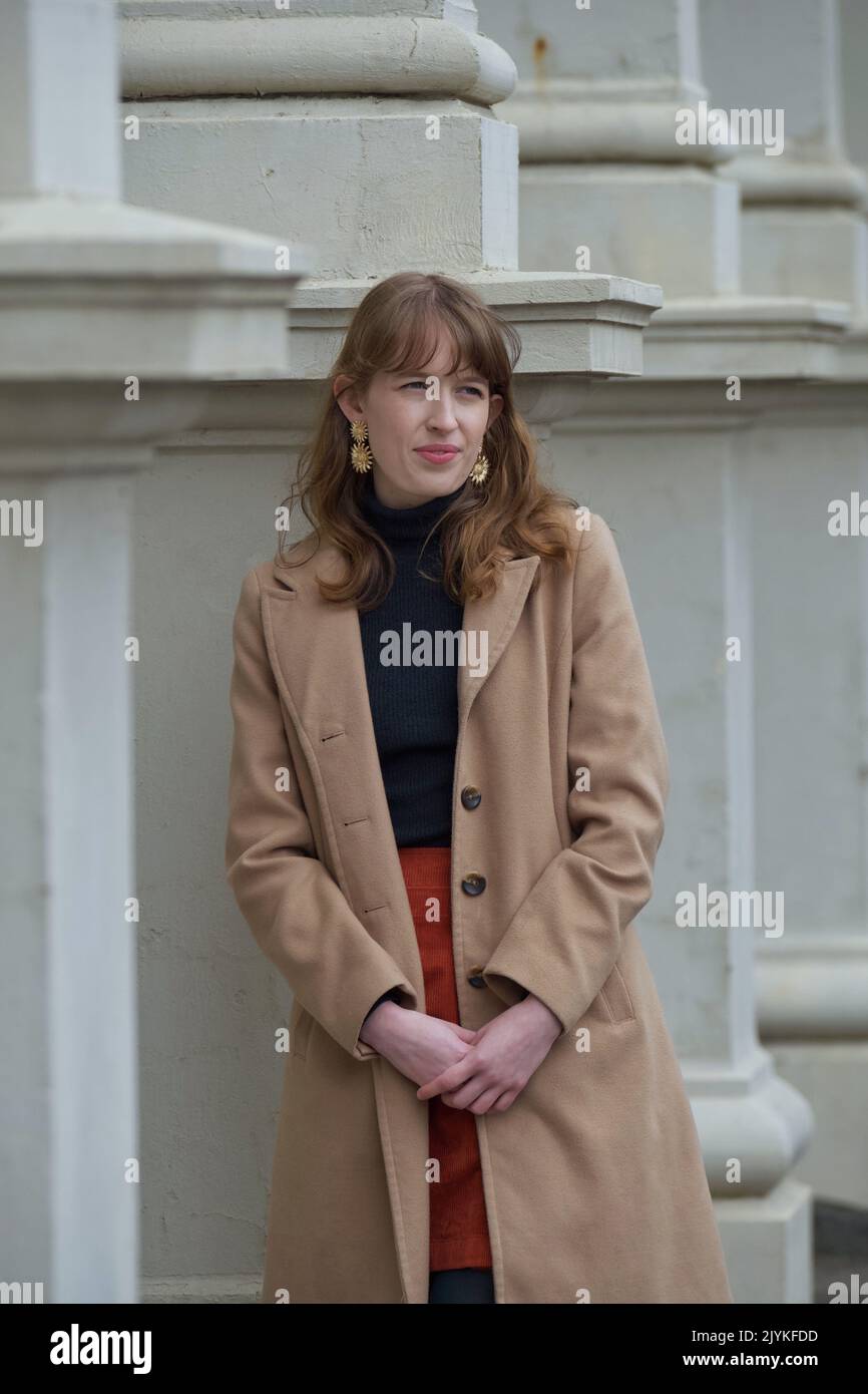 Ms Amelia Morris poses for a photo after attending the handing down of ...