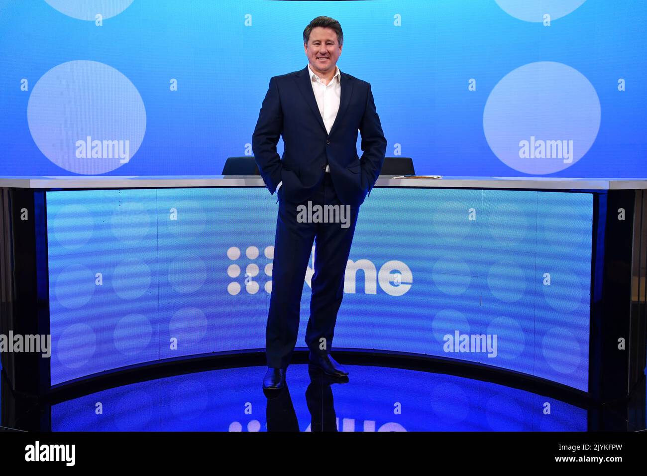 Newly appointed Nine CEO Mike Sneesby poses for a photograph during a ...