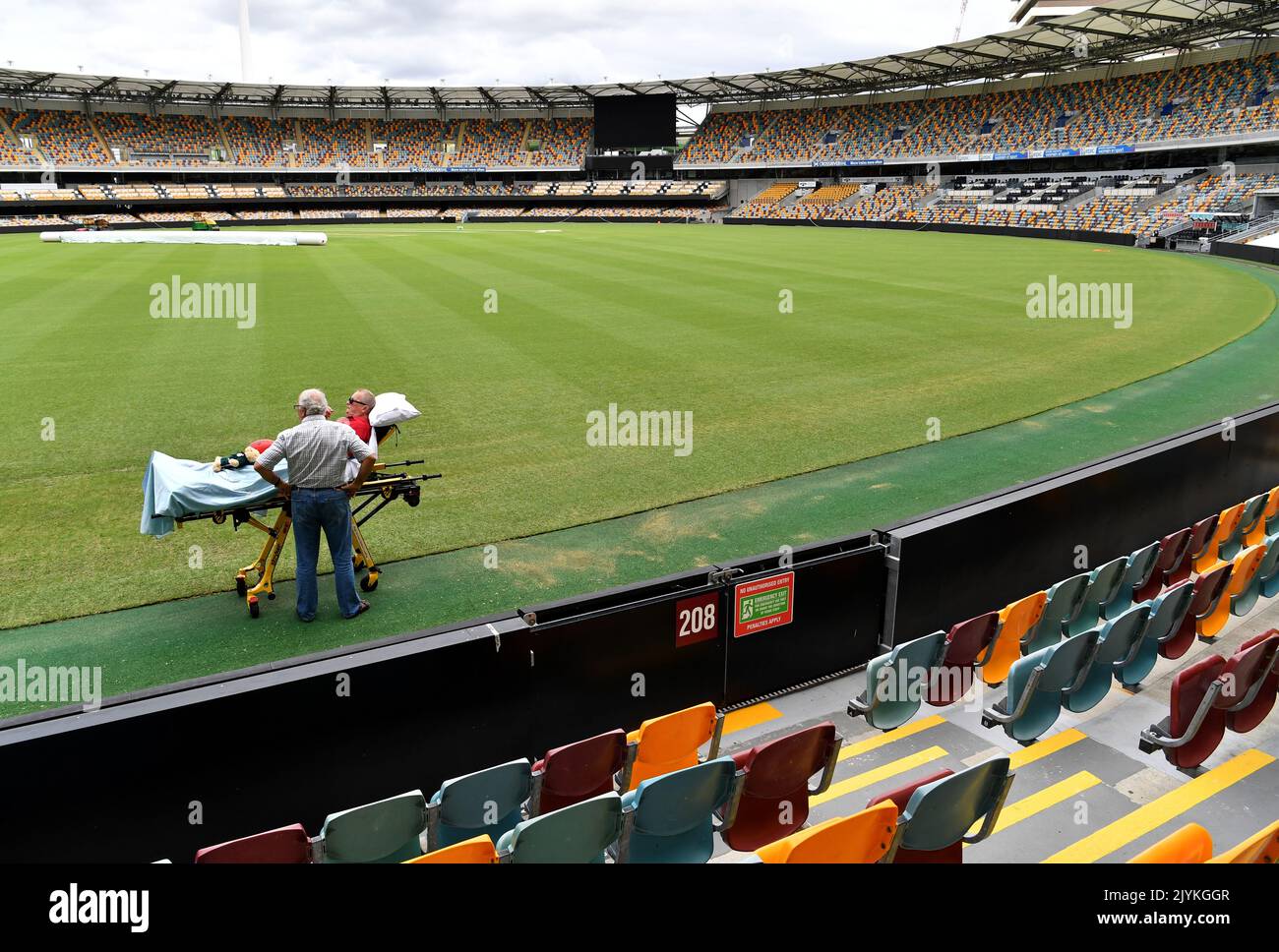 Former Queensland AFL Grand Final hero Ross Whyte (right), who has ...