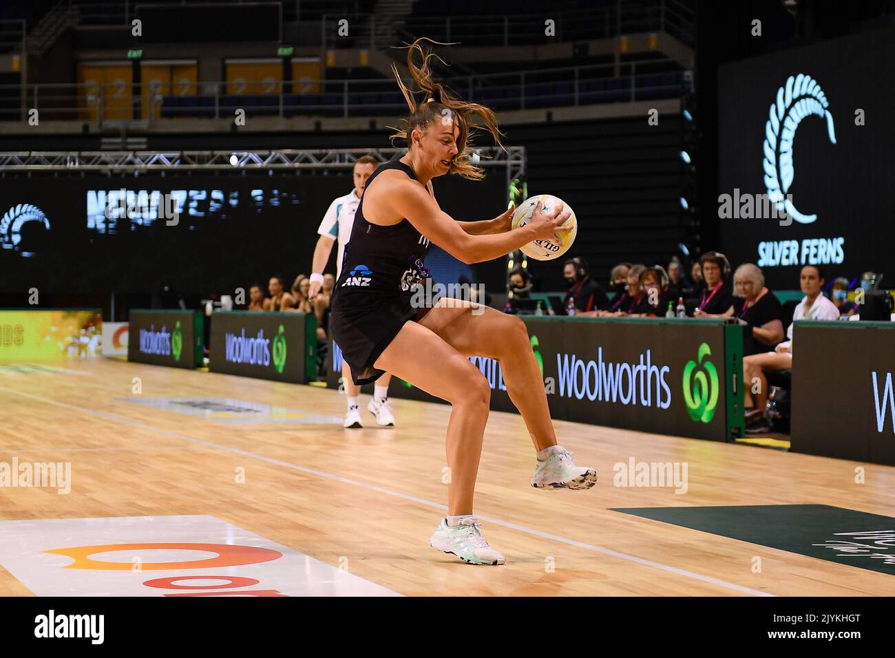 Gina Crampton of the Silver Ferns during Game 3 of the Constellation ...