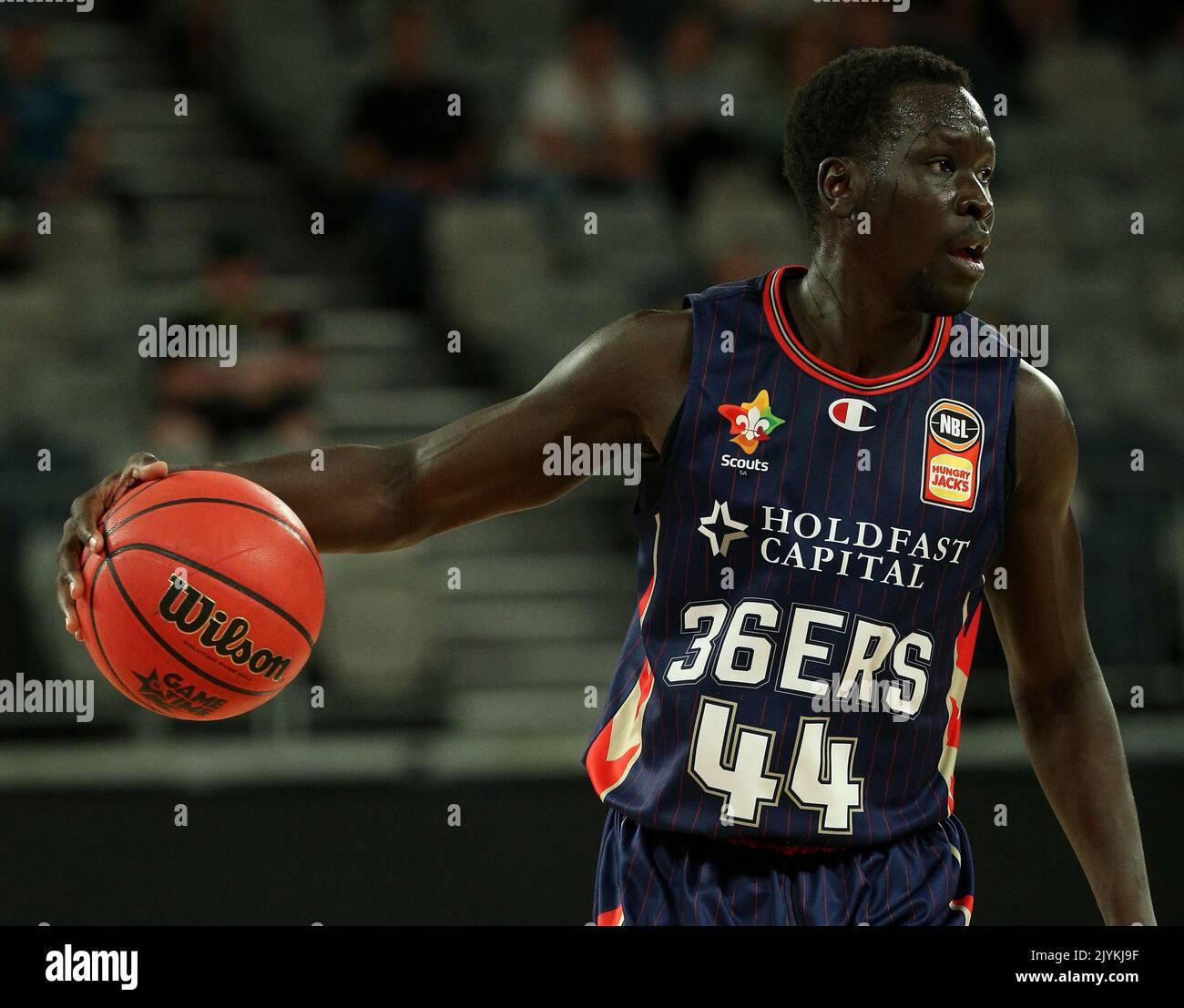 Sunday Dech of Adelaide in action during the NBL match between the ...