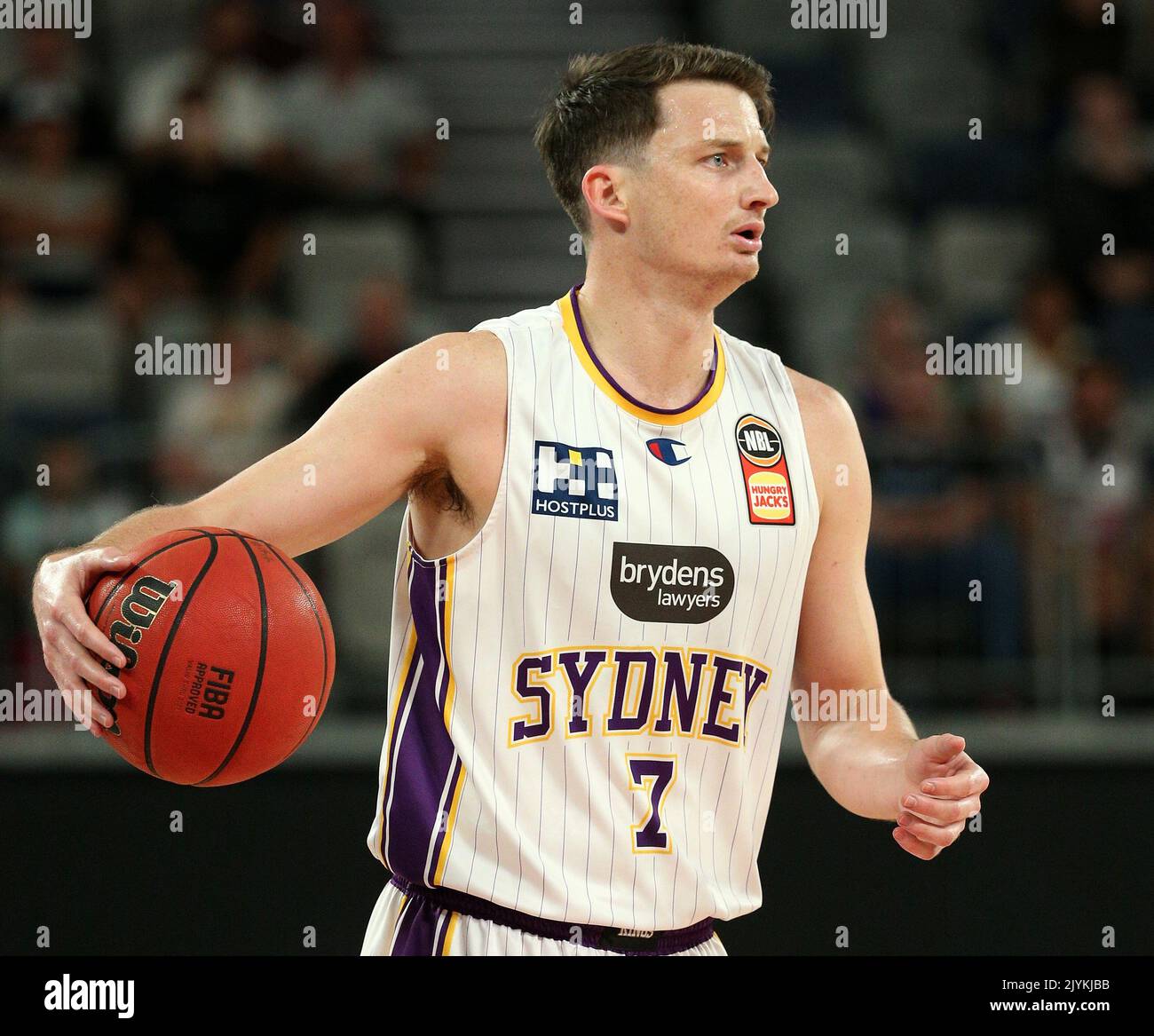 Shaun Bruce of Sydney in action during the NBL match between the South ...