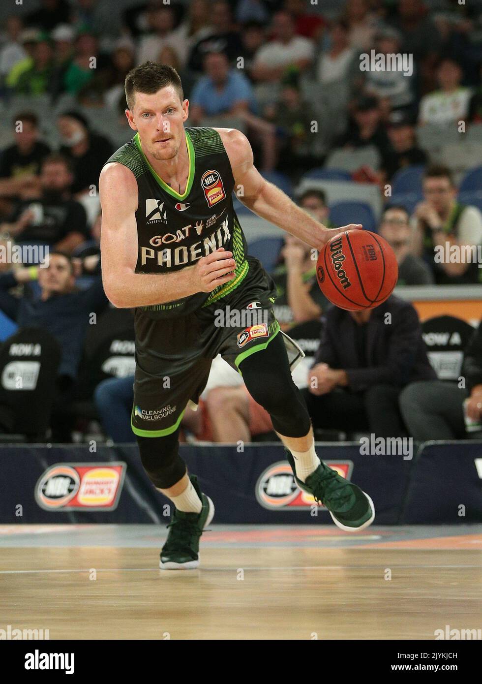 Cameron Gliddon of the Phoenix in action during the NBL match between ...