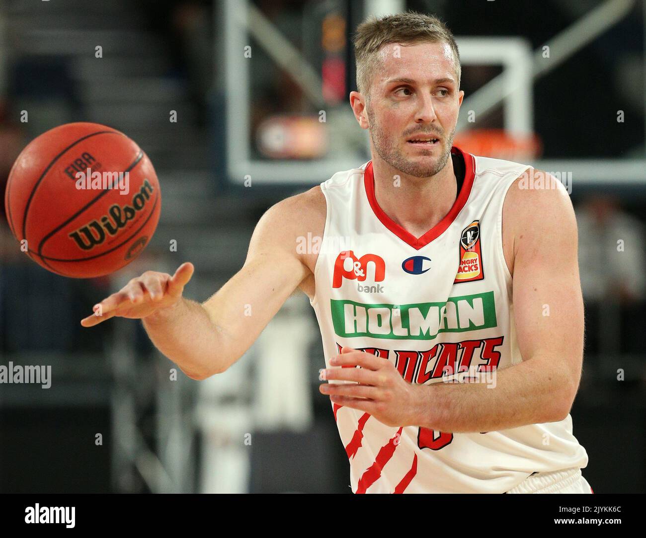 Jesse Wagstaff of Perth in action during the NBL match between the ...