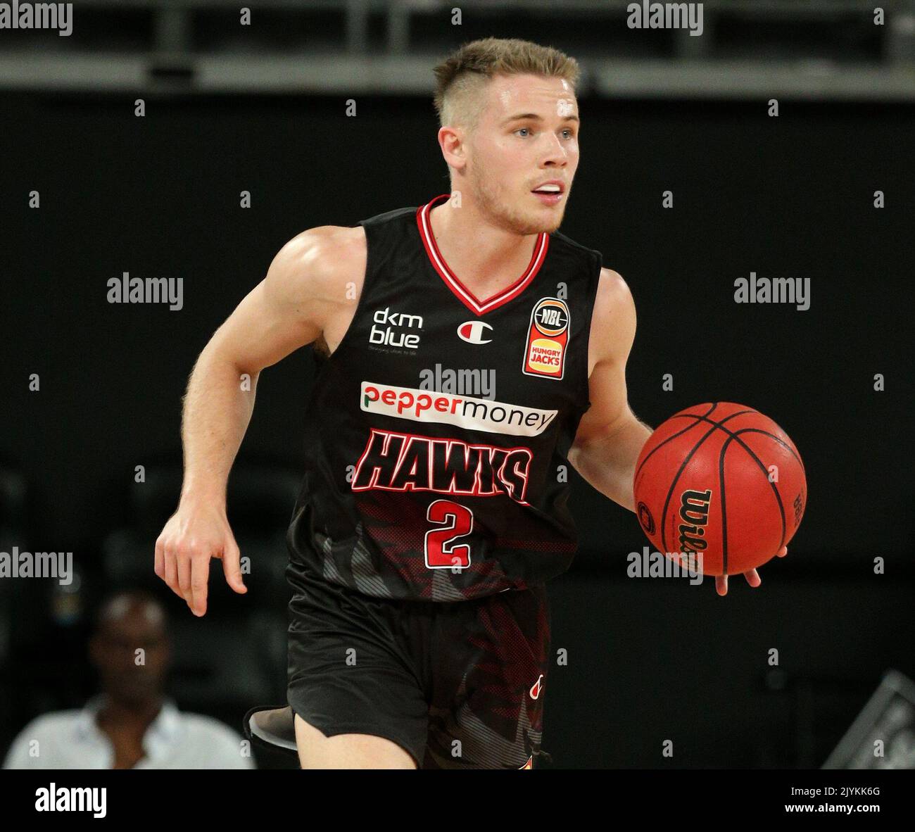 Isaac White of Illawarra in action during the NBL match between the ...