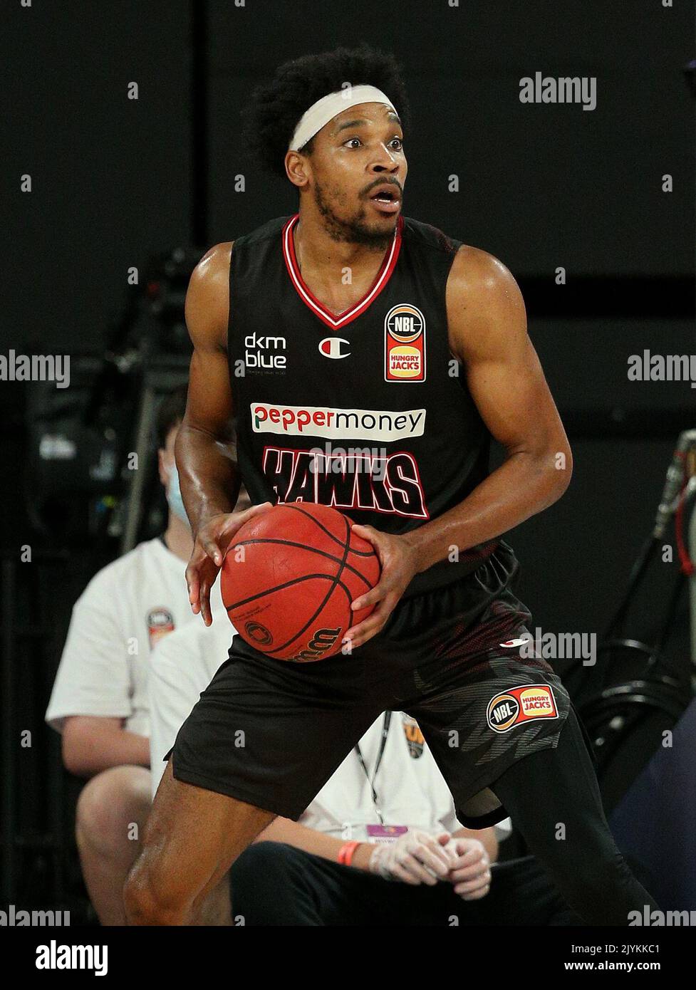 Justin Simon of Illawarra in action during the NBL match between the ...