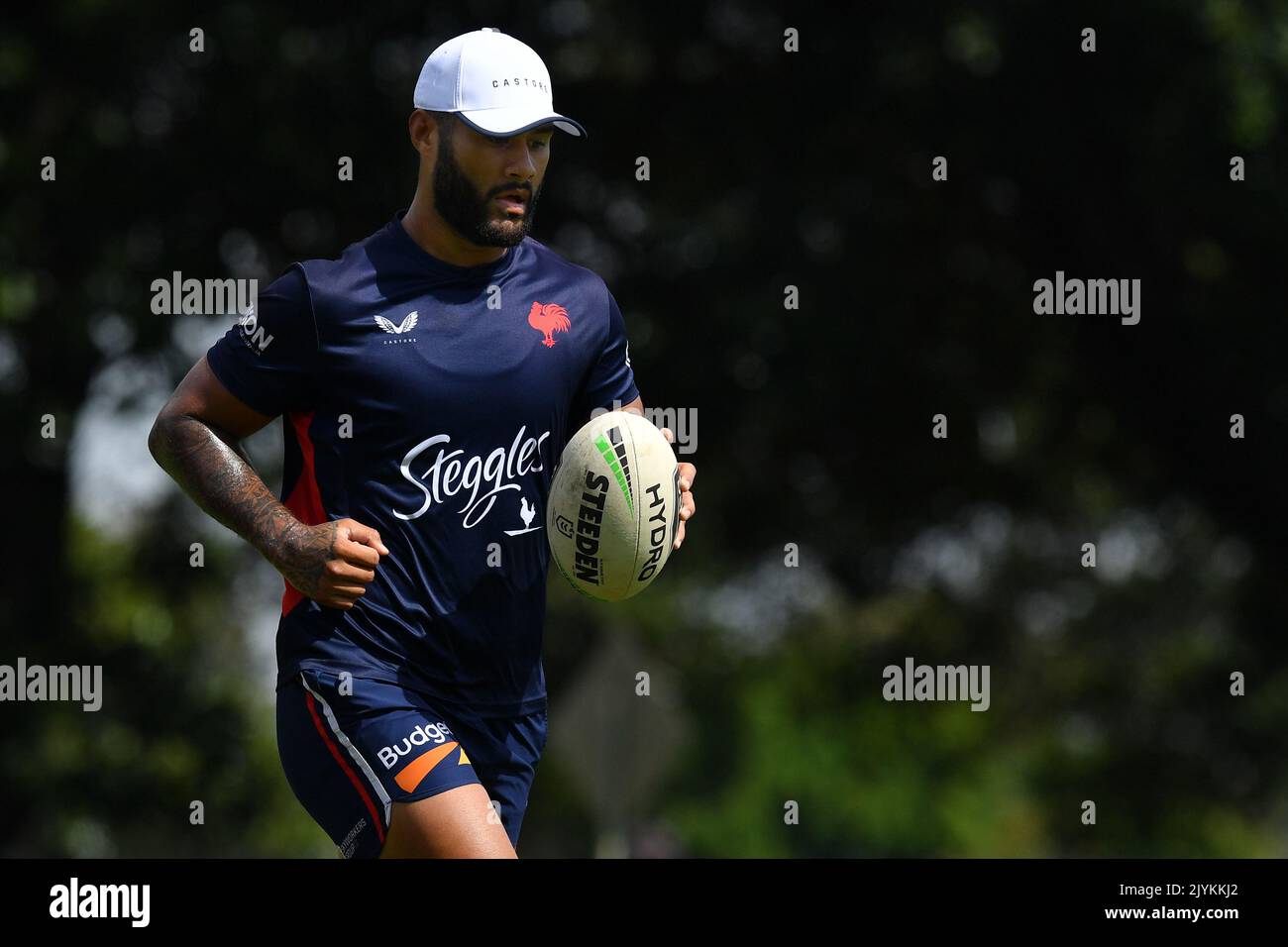 Sydney Roosters player Daniel Suluka-Fifita during a training session ...