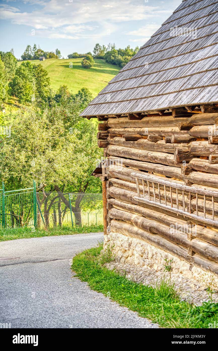 Country house in vlkolinec hi-res stock photography and images - Alamy
