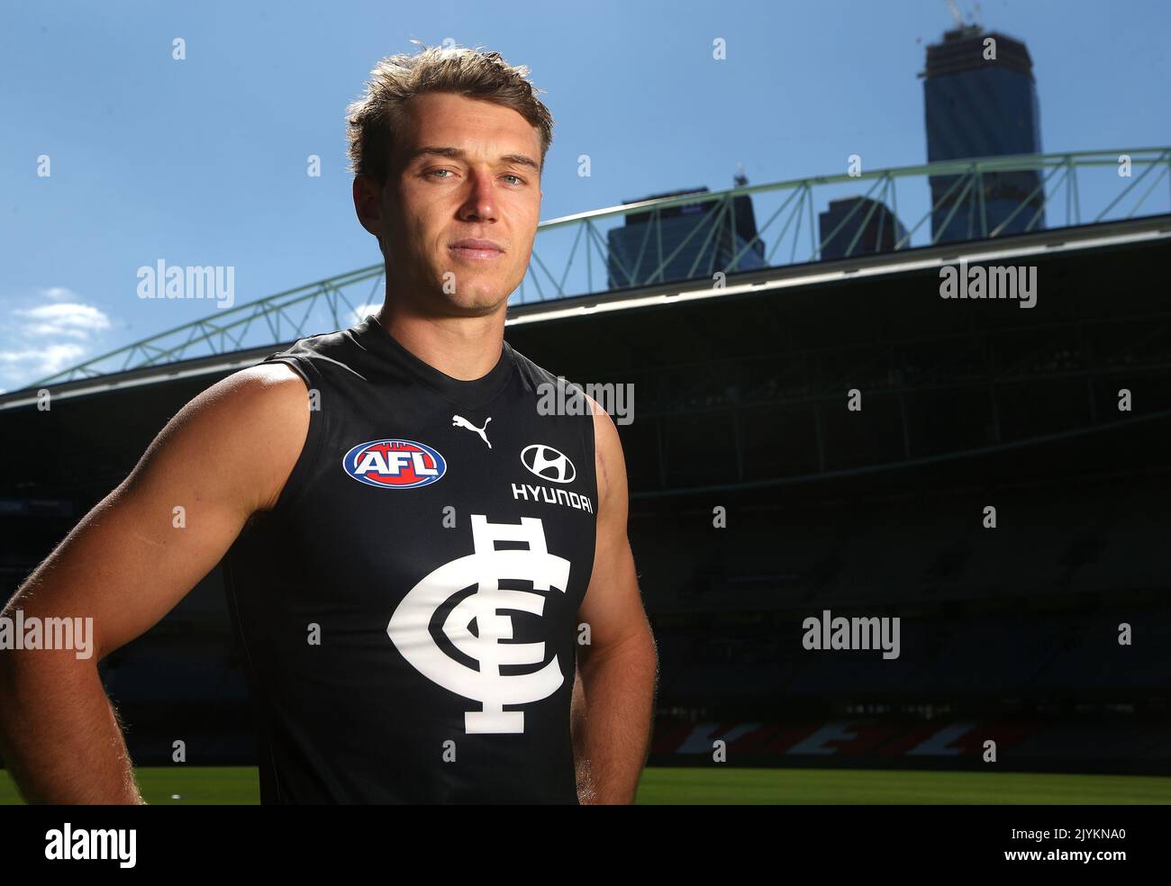 Patrick Cripps captain of Carlton poses for a photo during the 2021 AFL ...