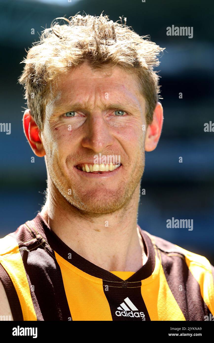 Ben McEvoy captain of Hawthorn poses for a photo during the 2021 AFL Premiership Season Launch ...