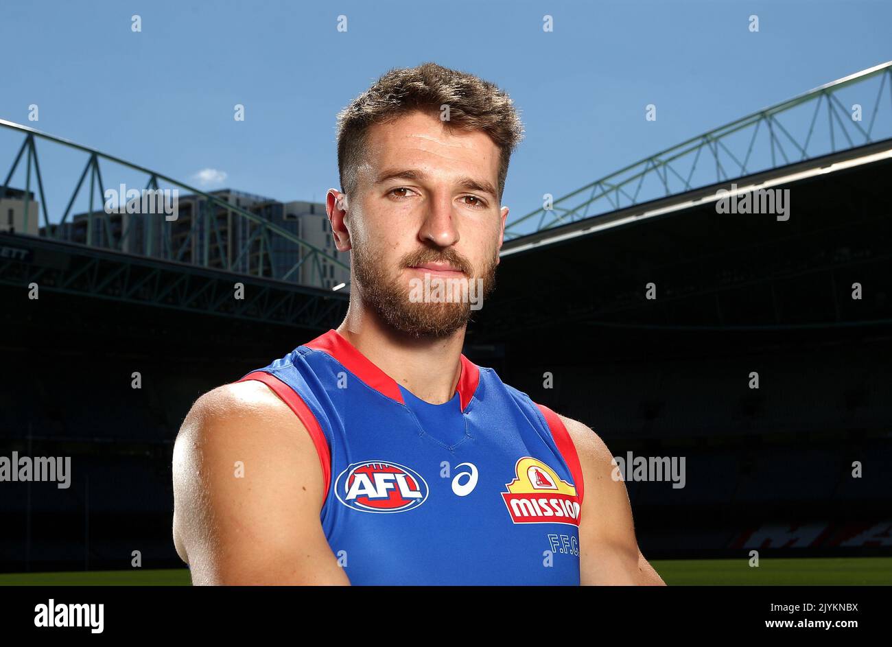 Marcus Bontempelli captain of Western Bulldogs poses for a photo during ...