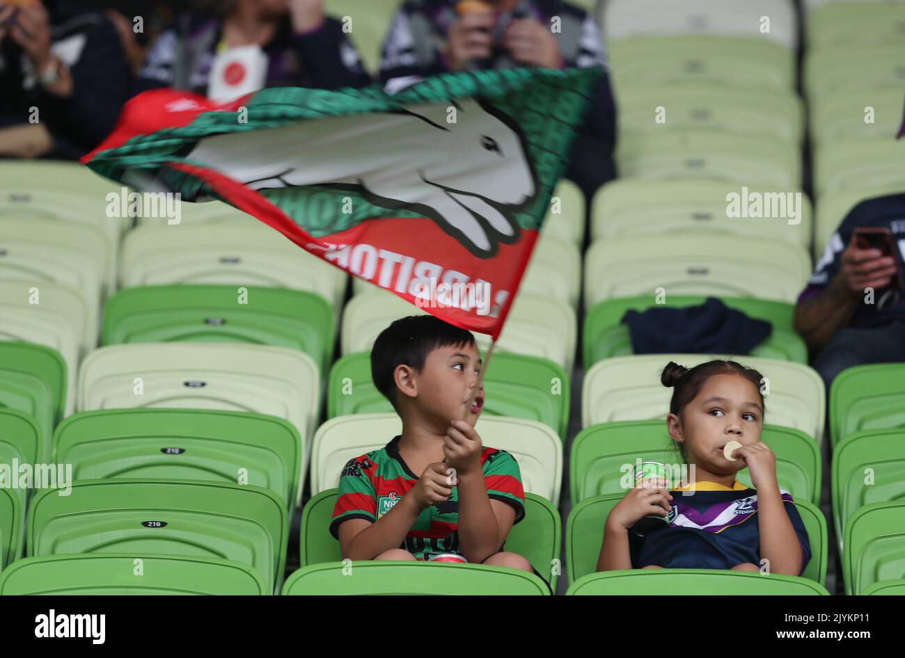 NRL fans arrive for the Round 1 NRL match between the Melbourne Storm ...