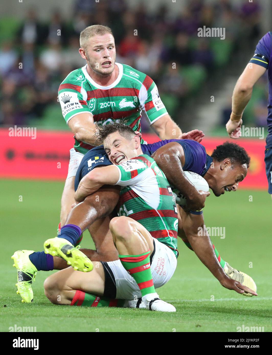 Felise Kaufusi for the Storm during the Round 1 NRL match between the ...