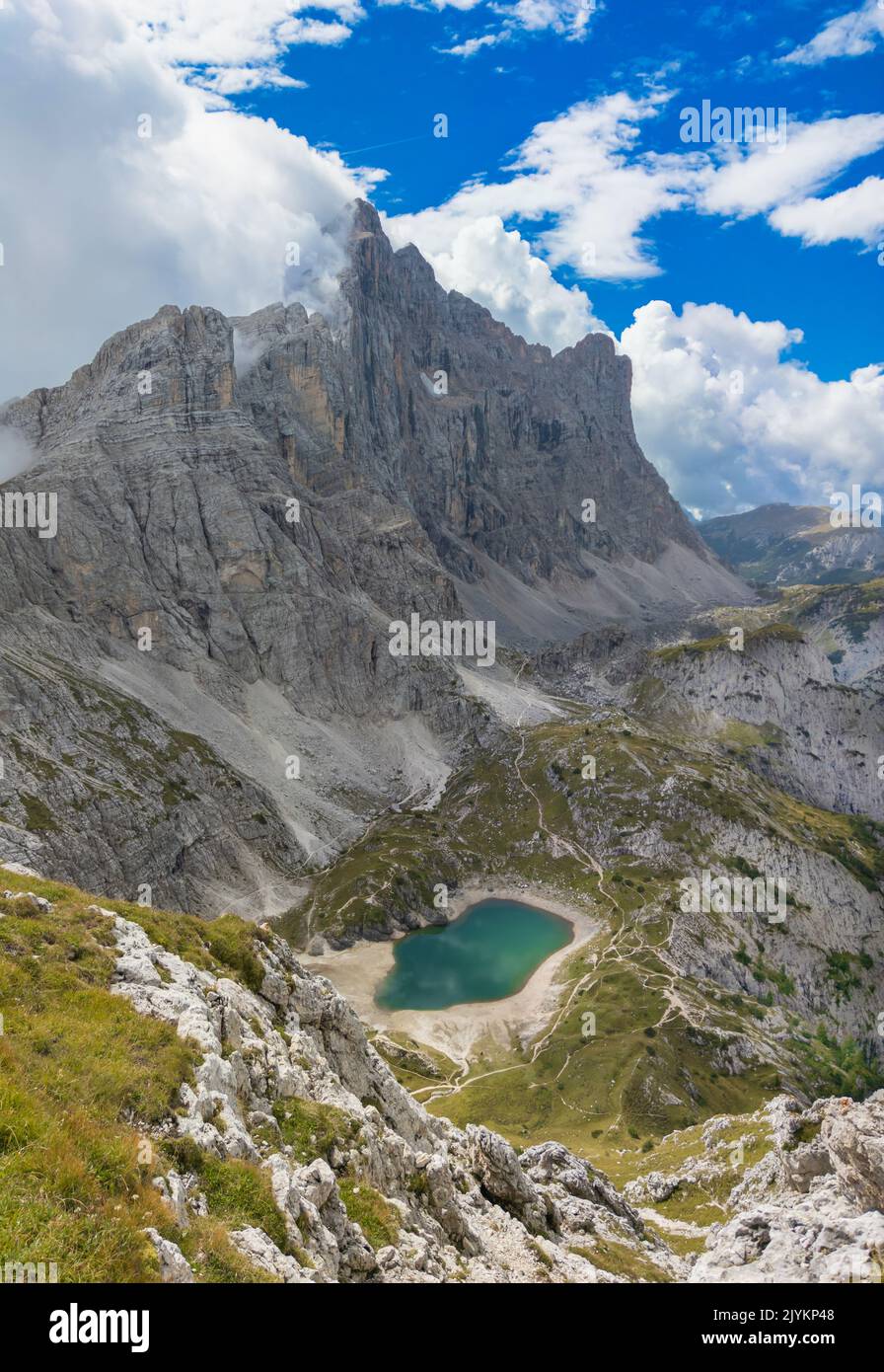 Dolomiti (Italy) - A view of Dolomites mountain range, UNESCO heritage ...