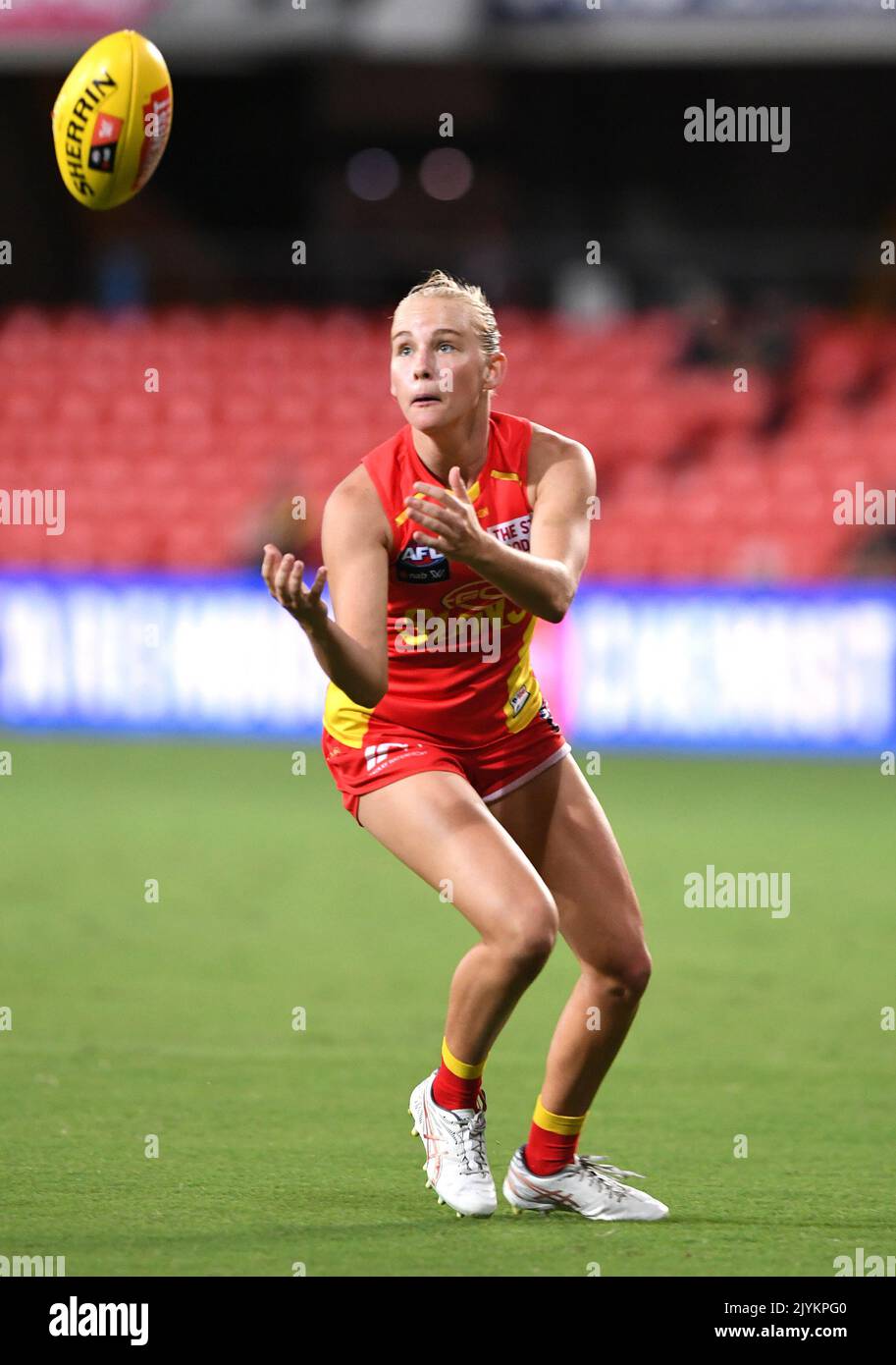 Daisy D’Arcy of the Suns during the Round 7 AFLW match between the Gold ...