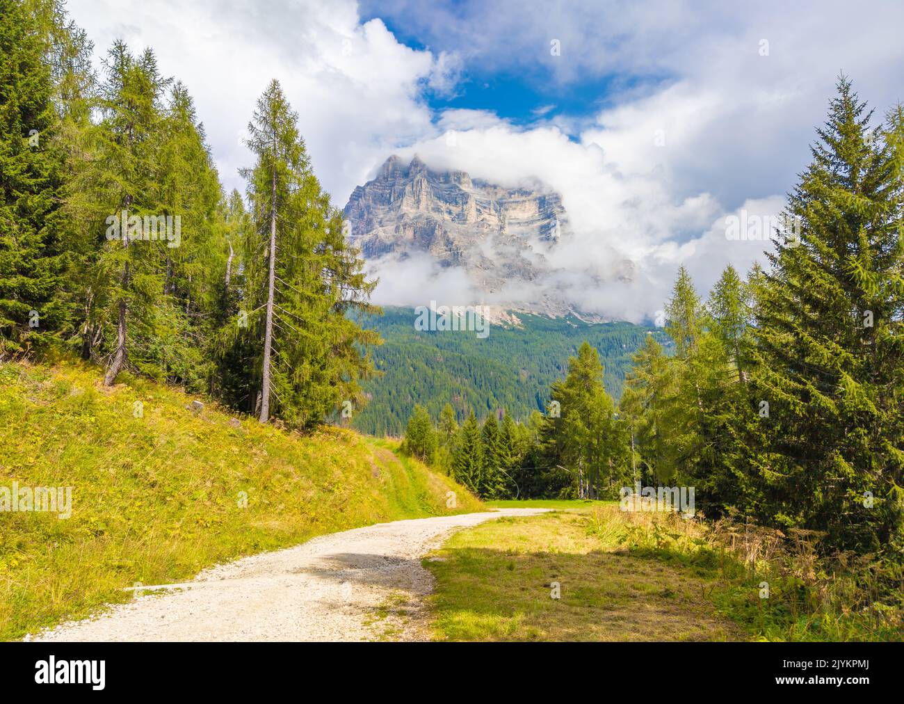 Dolomiti (Italy) - A view of Dolomites mountain range, UNESCO heritage ...