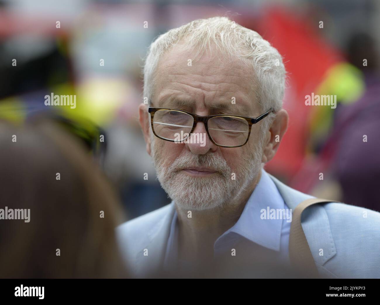 Jeremy Corbyn MP (Independent, former Labour leader) at a rally ...