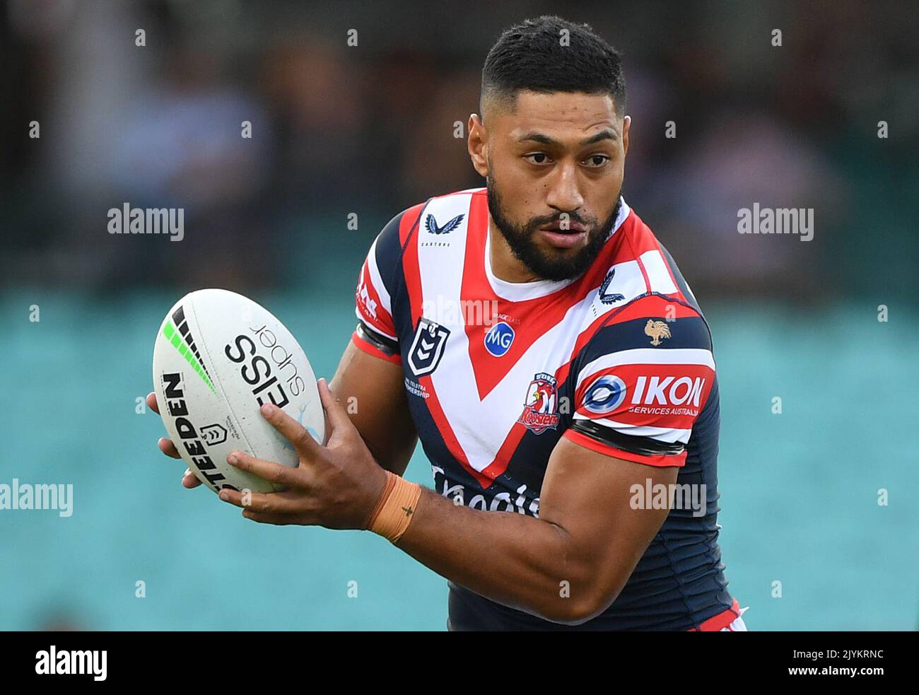 Isaac Liu of the Roosters during the Round 1 NRL match between the ...