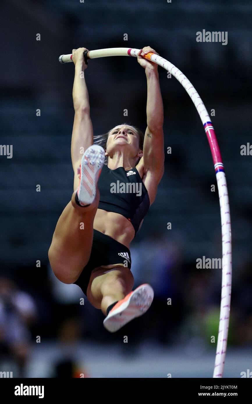 Nina Kennedy of Western Australia competes in the Womens Pole Vault ...