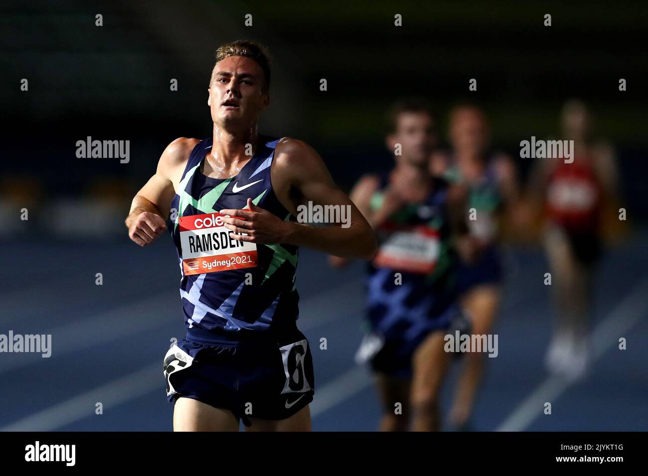 Matthew Ramsden of VWestern Australia competes in the Mens 5000m Open ...
