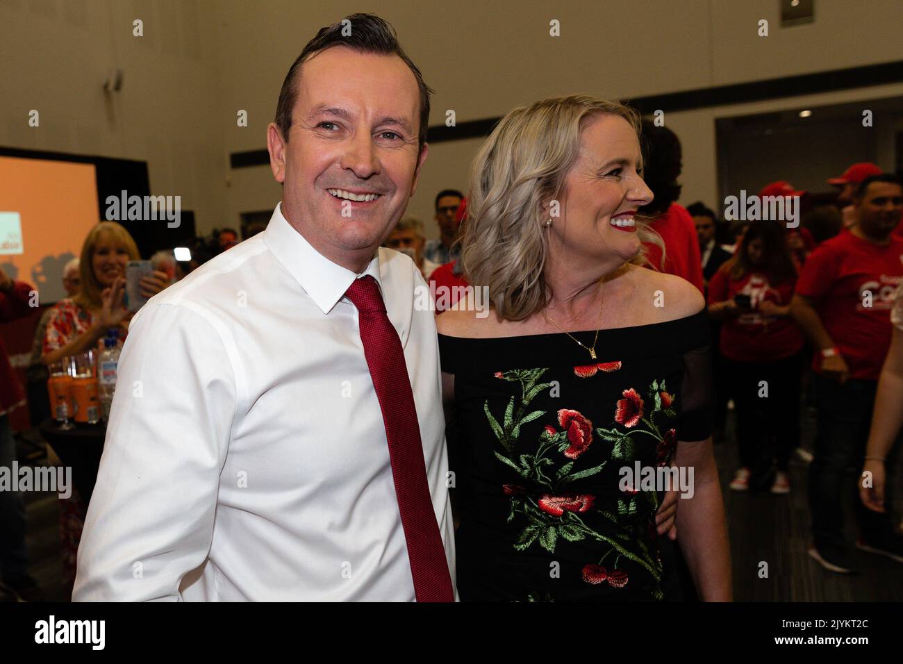 Premier-elect West Australian Labor leader Mark McGowan and his wife ...