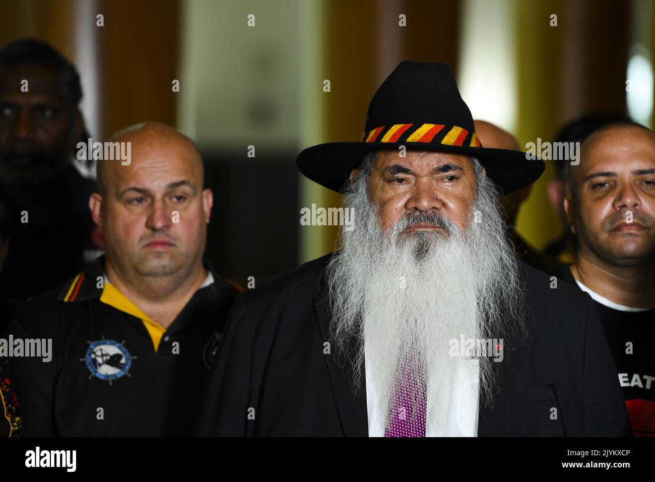 Labor Senator Patrick Dodson surrounded by First Nations Union ...