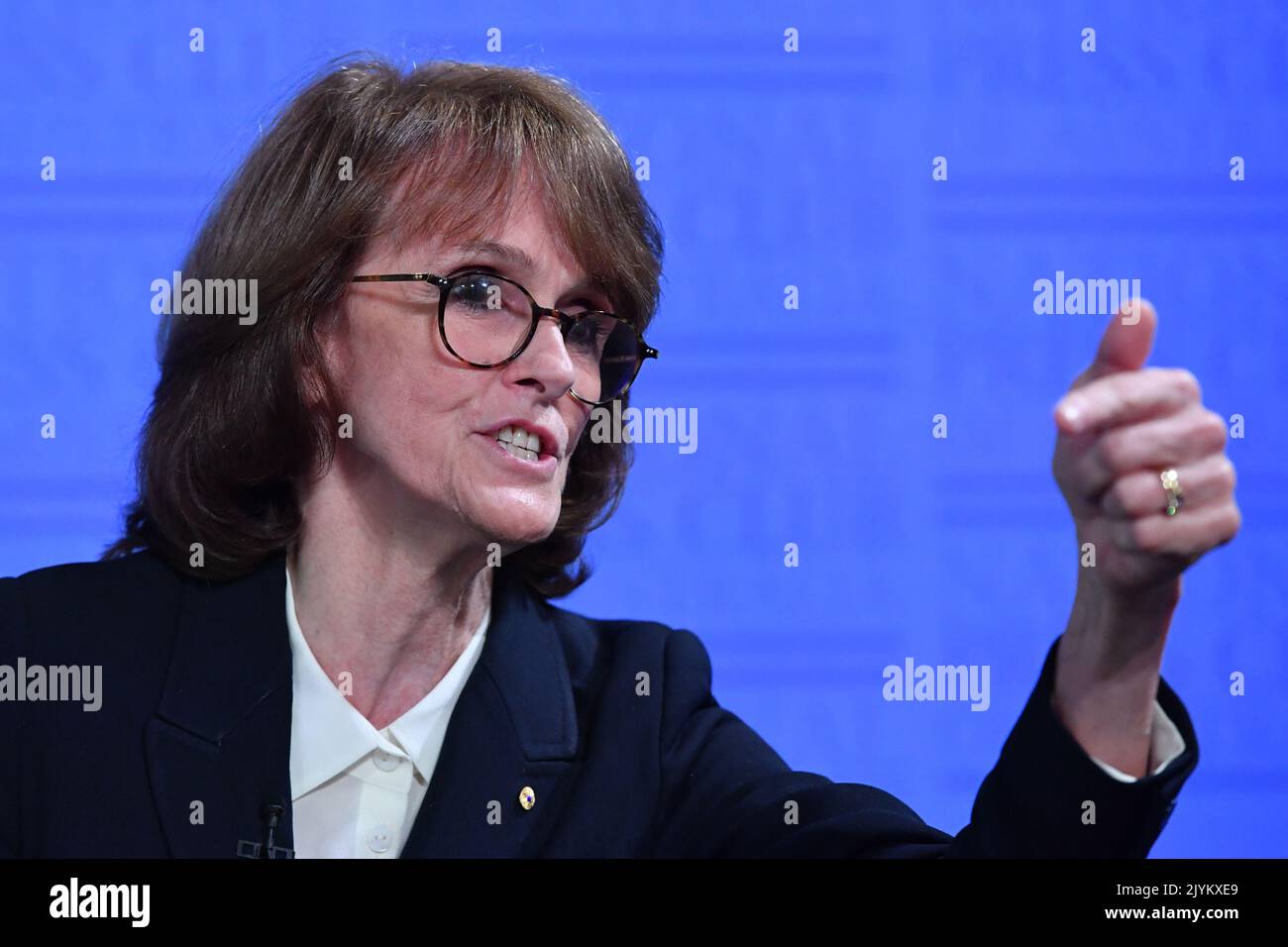 Australia's Chief Scientist Dr Cathy Foley at the National Press Club ...