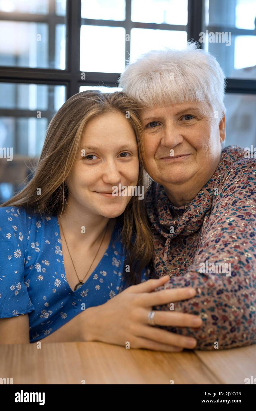 Beautiful old granny grandchildren fun hi-res stock photography and ...