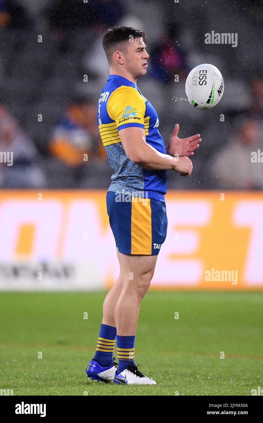 Reed Mahoney of the Eels during the warm up ahead of the Round 2 NRL ...