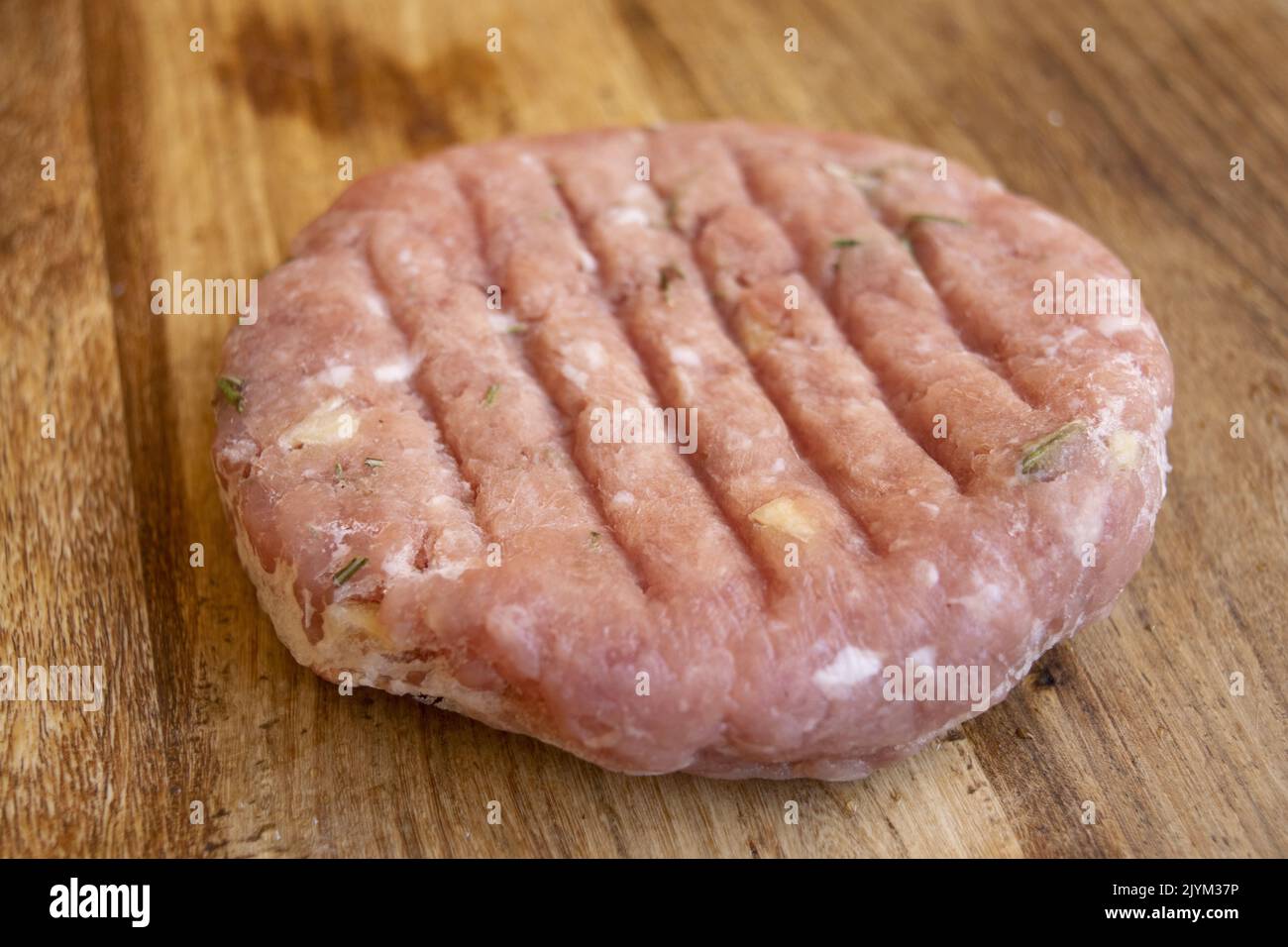 frozen pork burger handcrafted at home Stock Photo - Alamy