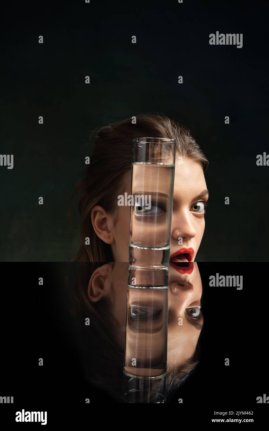 Light refraction through glass water hi-res stock photography and ...