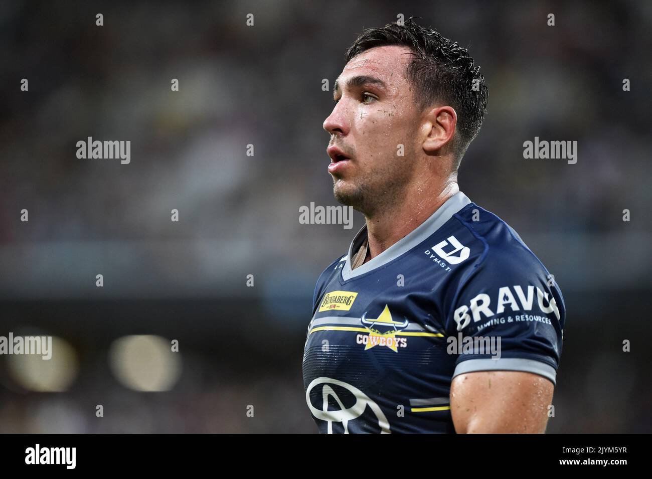 Reece Robson leaves the ground during the Round 2 NRL match between the ...