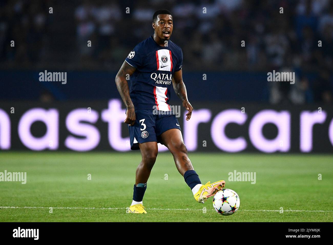 Paris, France. 06 September 2022. Presnel Kimpembe of Paris Saint ...