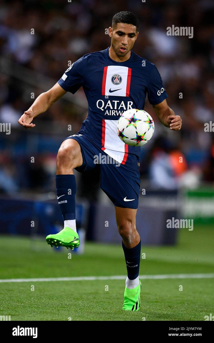 Paris, France. 06 September 2022. Achraf Hakimi of Paris Saint-Germain ...