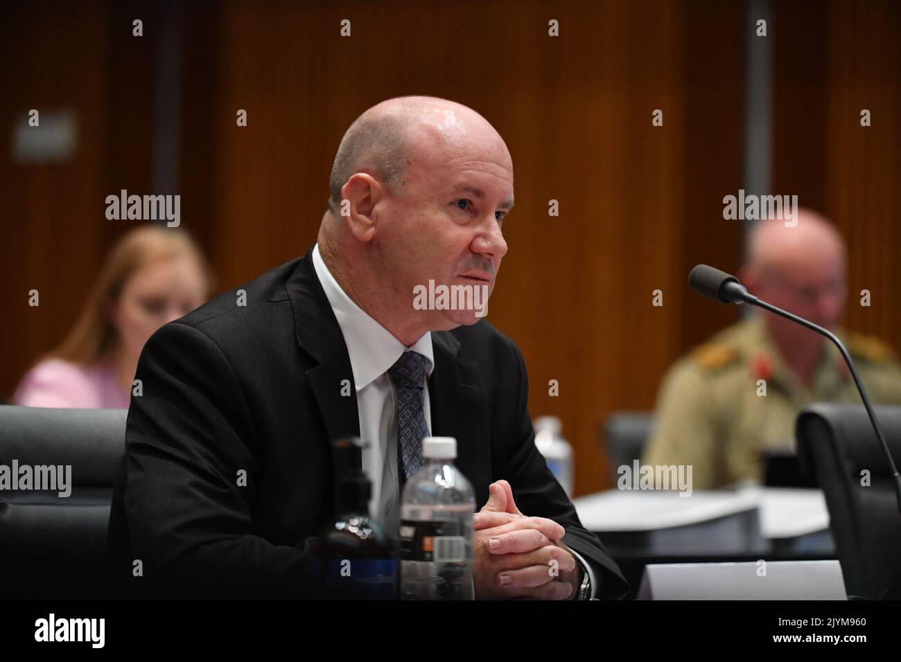 Department of Defence Secretary Greg Moriarty during Senate Estimates ...