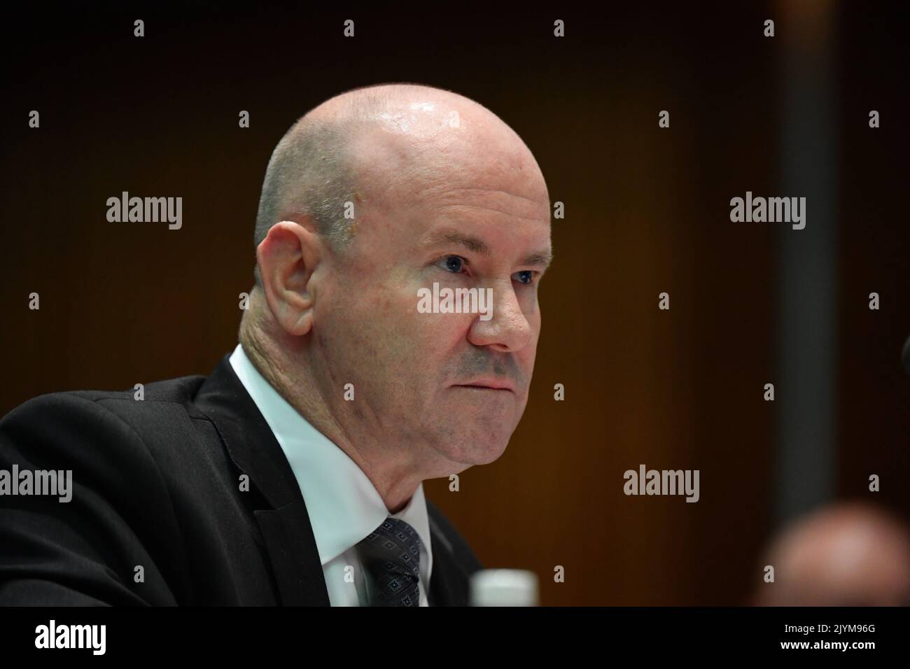 Department of Defence Secretary Greg Moriarty during Senate Estimates ...