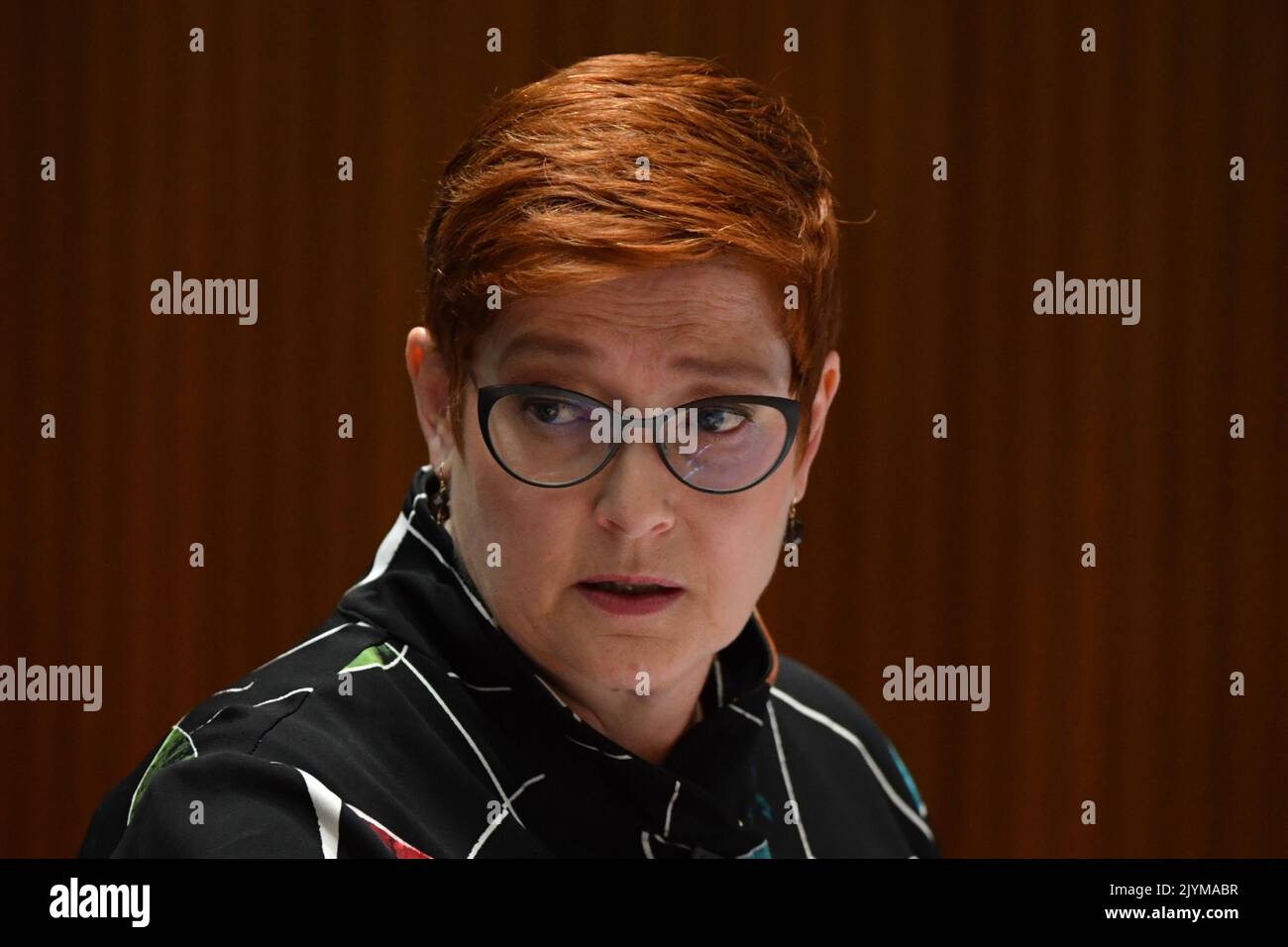 Minister for Foreign Affairs Marise Payne during Senate Estimates at ...