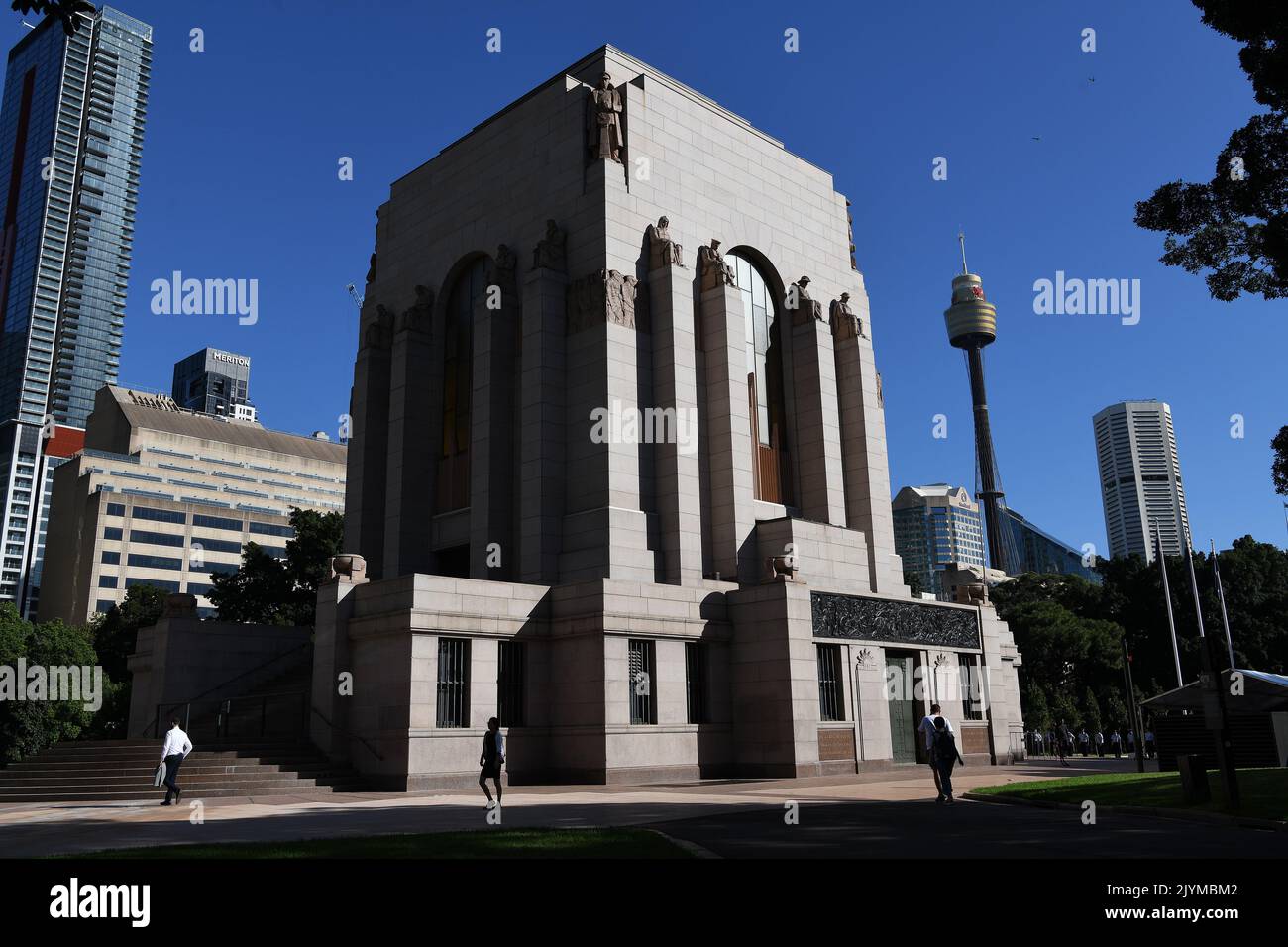 General view of the ANZAC War Memorial during a commemoration of the ...