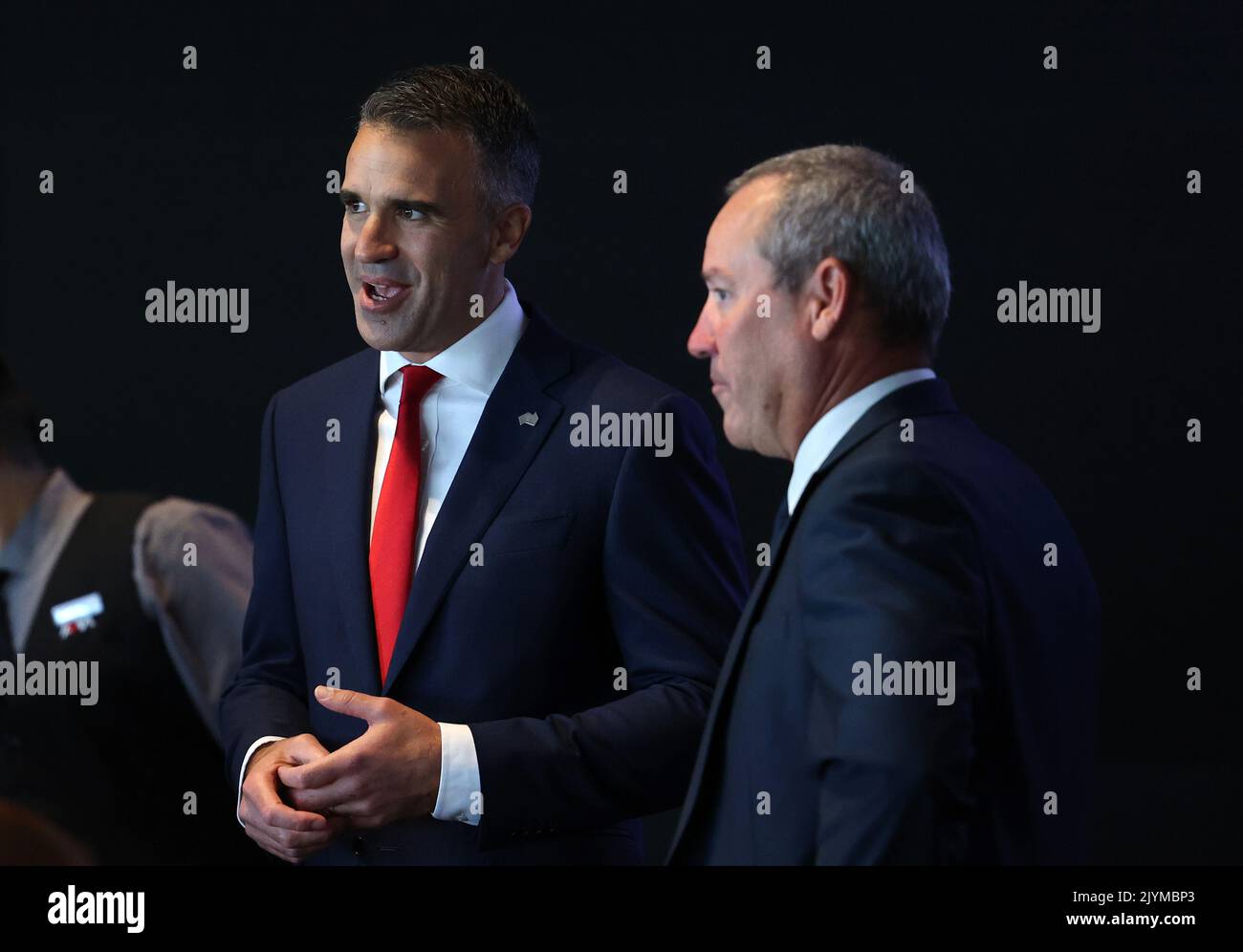 Leader of the opposition Peter Malinauskas is seen during a leaders ...