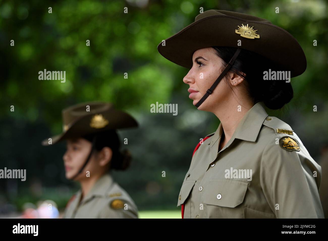 Australian Defence Force (ADF) personnel are seen during a ...