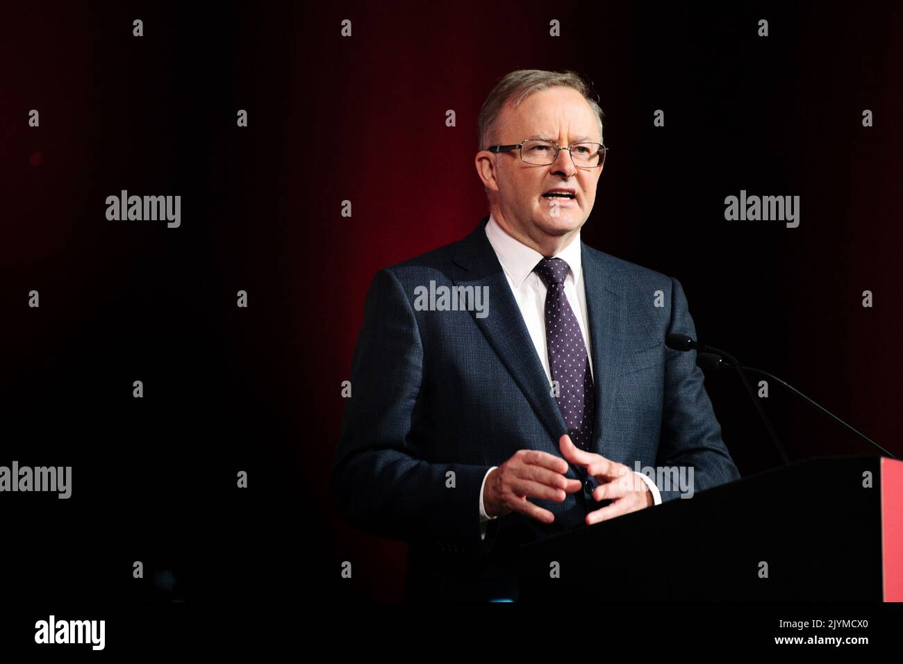 Leader of the Opposition Anthony Albanese during the SA Labor state ...