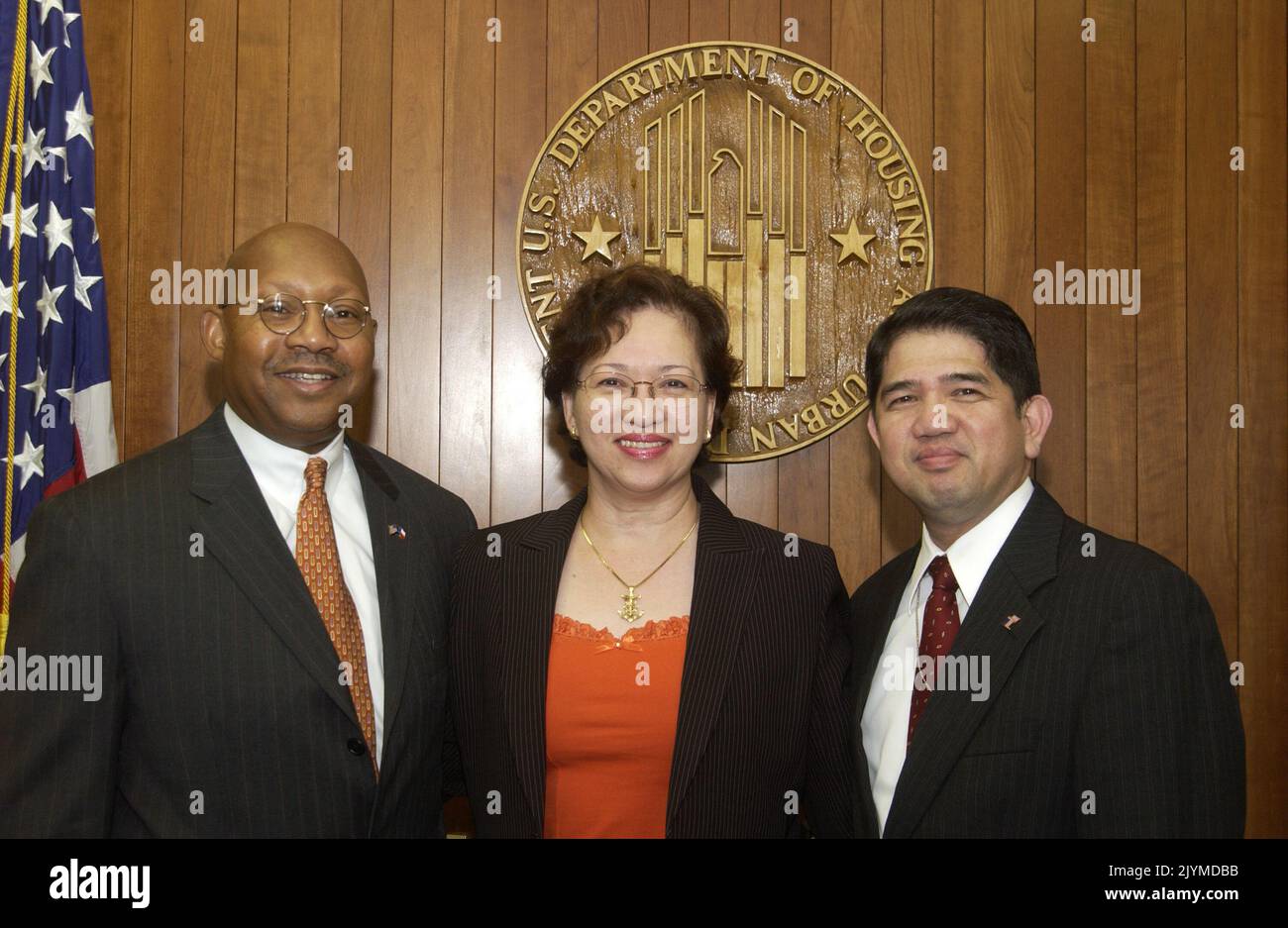 Secretary Alphonso Jackson with Jane Gatchalian. Secretary Alphonso ...