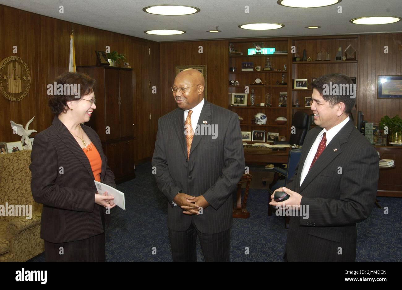 Secretary Alphonso Jackson with Jane Gatchalian. Secretary Alphonso ...