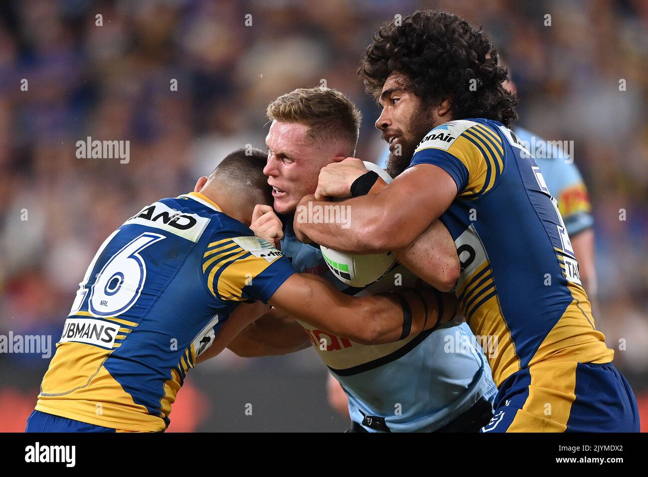 Teig Wilton of the Sharks during the Round 3 NRL match between the ...