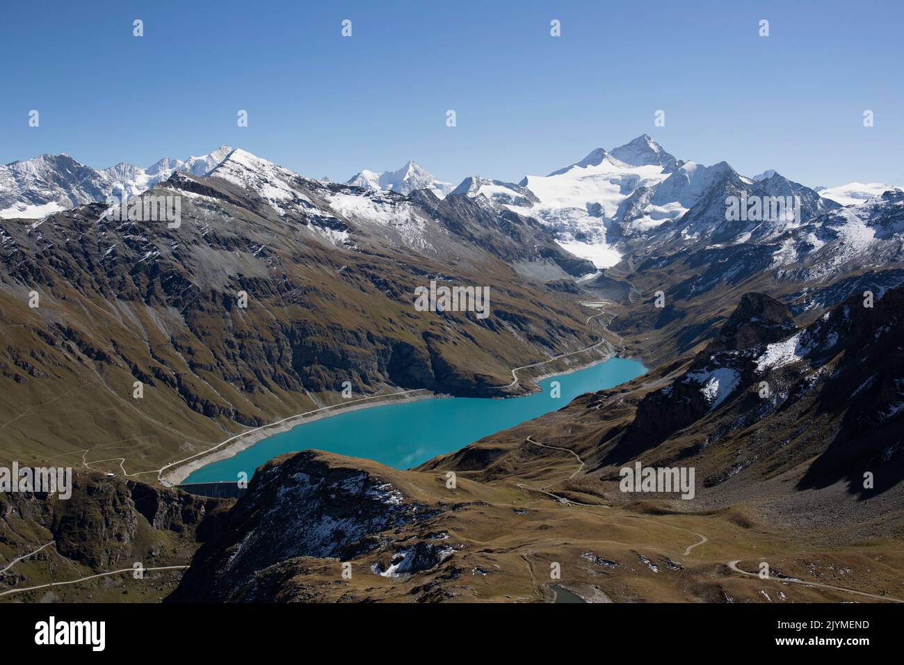The Moiry dam is an arch dam located in the canton of Valais in ...