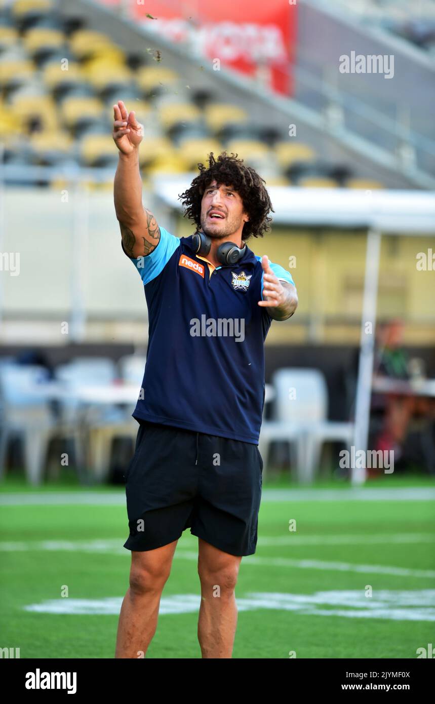 Kevin Proctor tests wind direction on the ground prior to start during ...