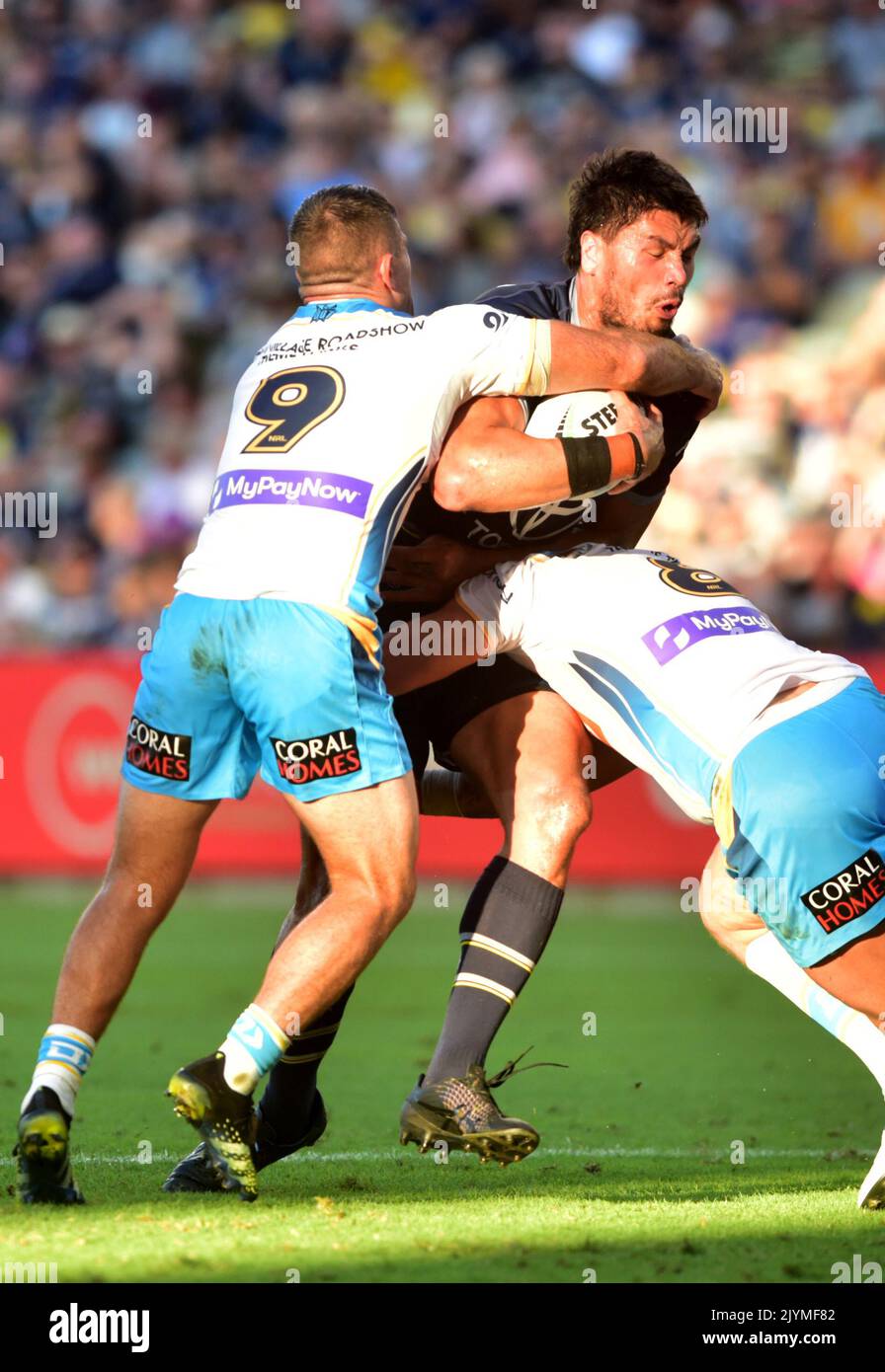Jordan McLean for the Cowboys during the Round 3 NRL match between the ...