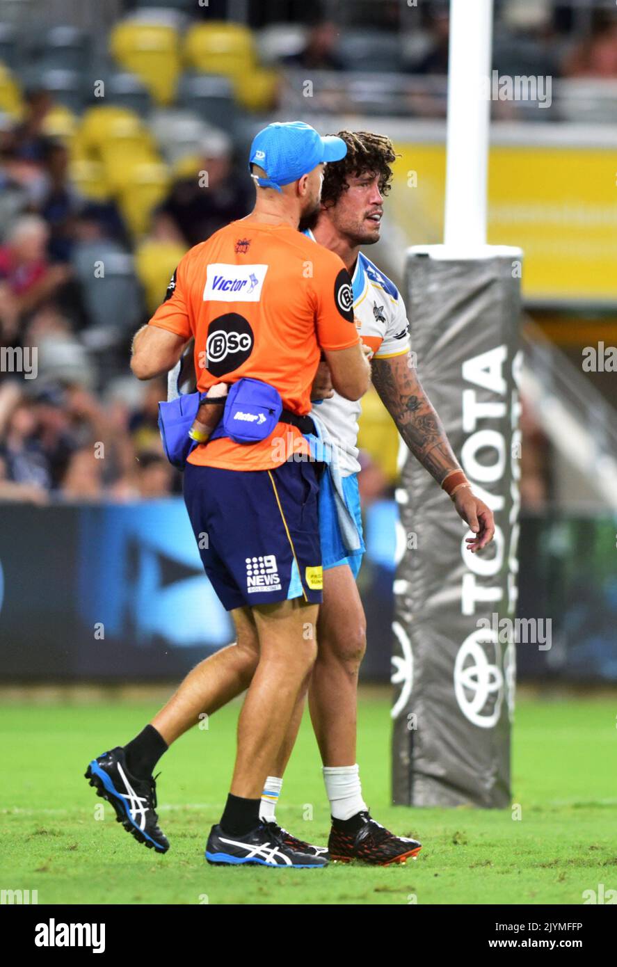Kevin Proctor getting attention during the Round 3 NRL match between ...