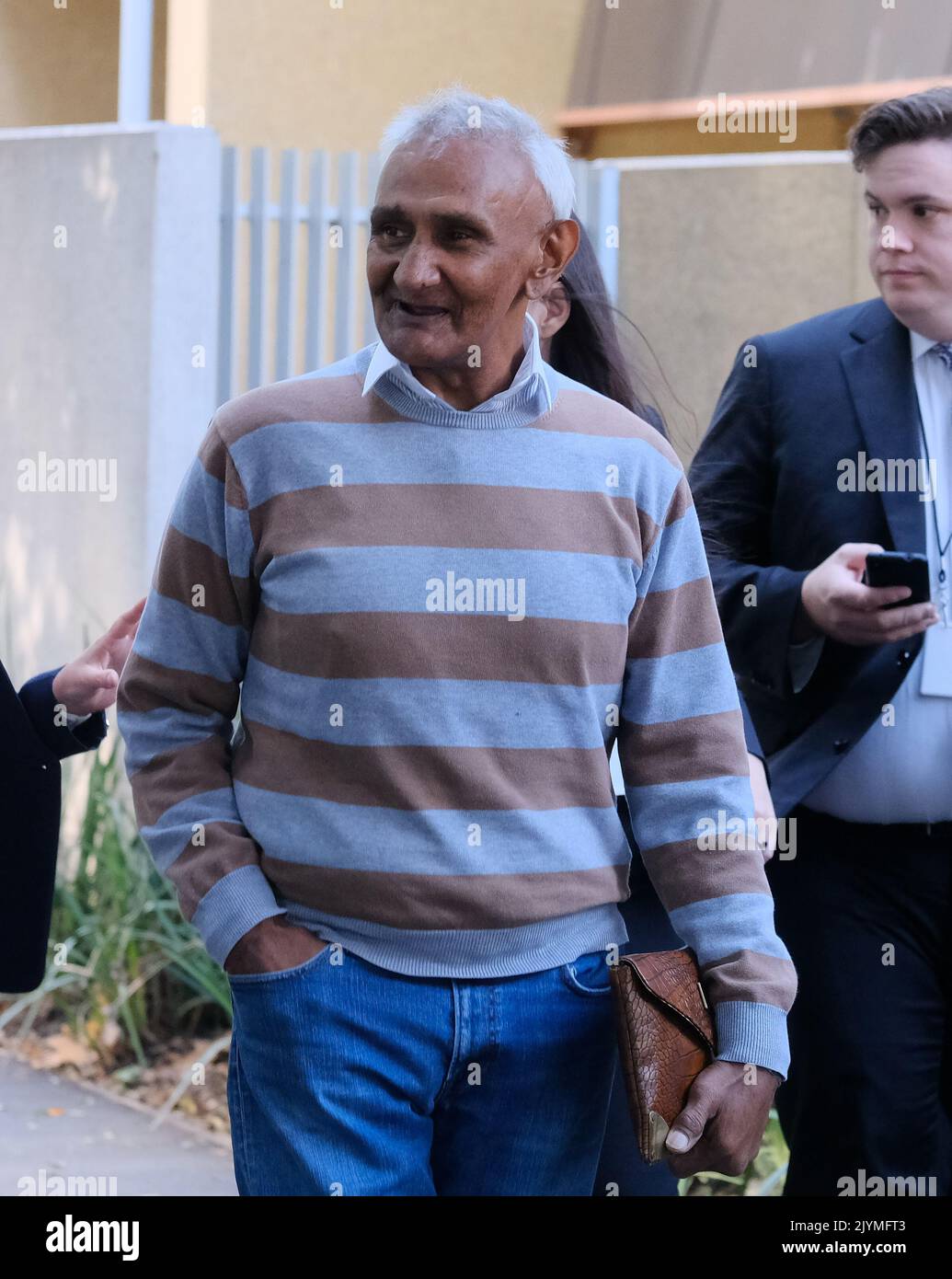 Percy Lovett partner of Veronica Nelson leaves the Coroners Court in ...