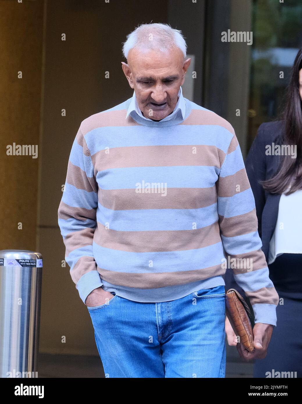 Percy Lovett partner of Veronica Nelson leaves the Coroners Court in ...